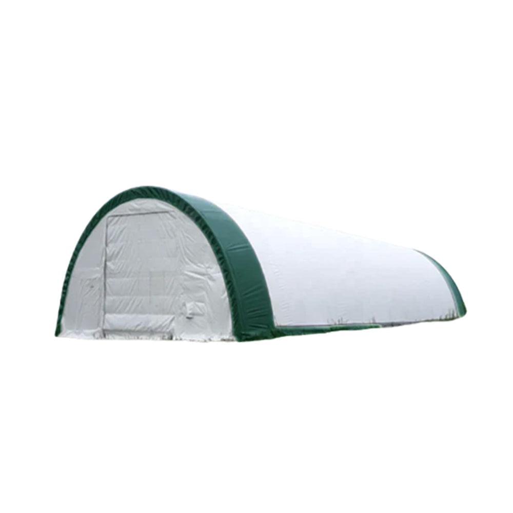 Single Truss Arch Storage Shelter W30'xL65'xH15' 11oz PE For Equipment